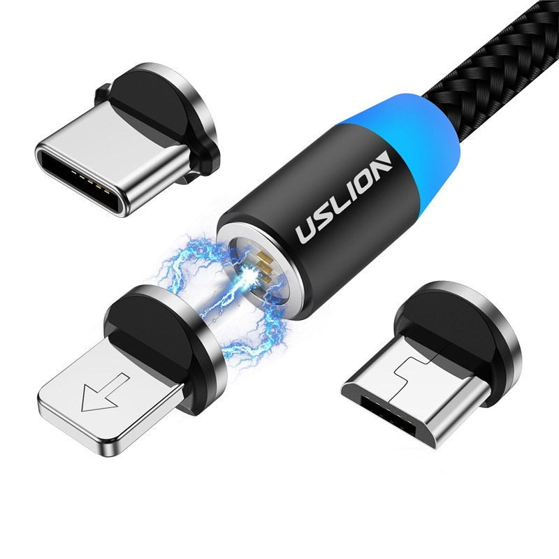 3A Fast-Charging Magnetic USB Type-C Micro Cable